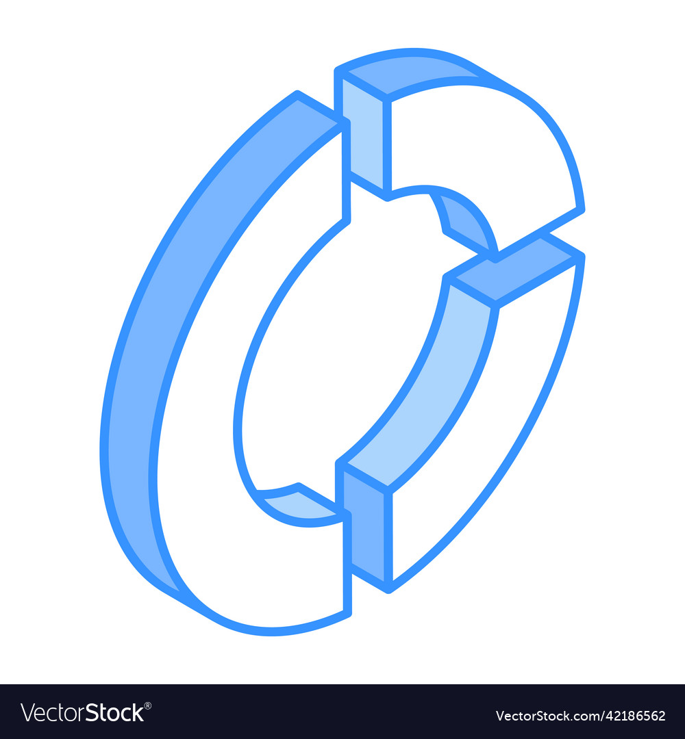 Sector graph Royalty Free Vector Image - VectorStock