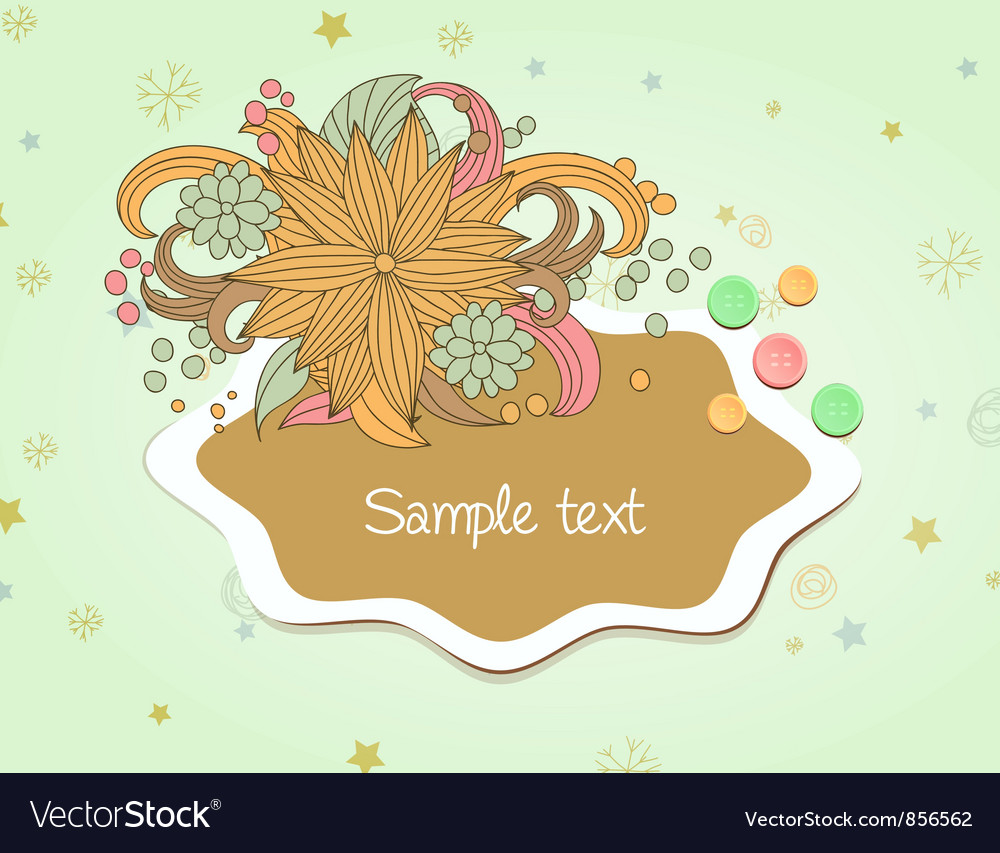 Spring frame Royalty Free Vector Image - VectorStock