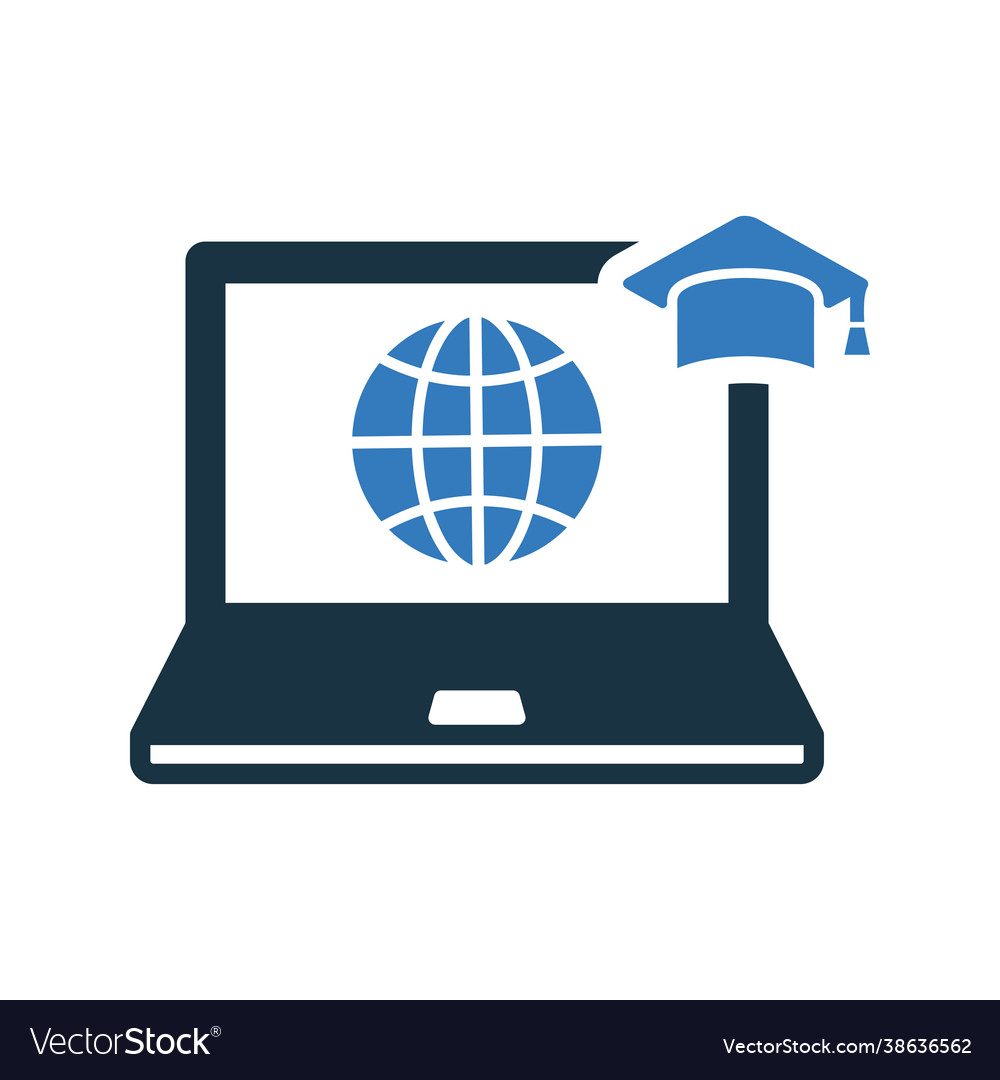 University distance learning icon simple editable Vector Image
