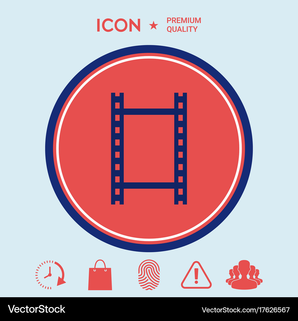 Camera roll photographic film icon Royalty Free Vector Image