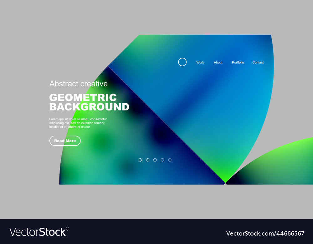 Circle abstract background with fluid gradient Vector Image