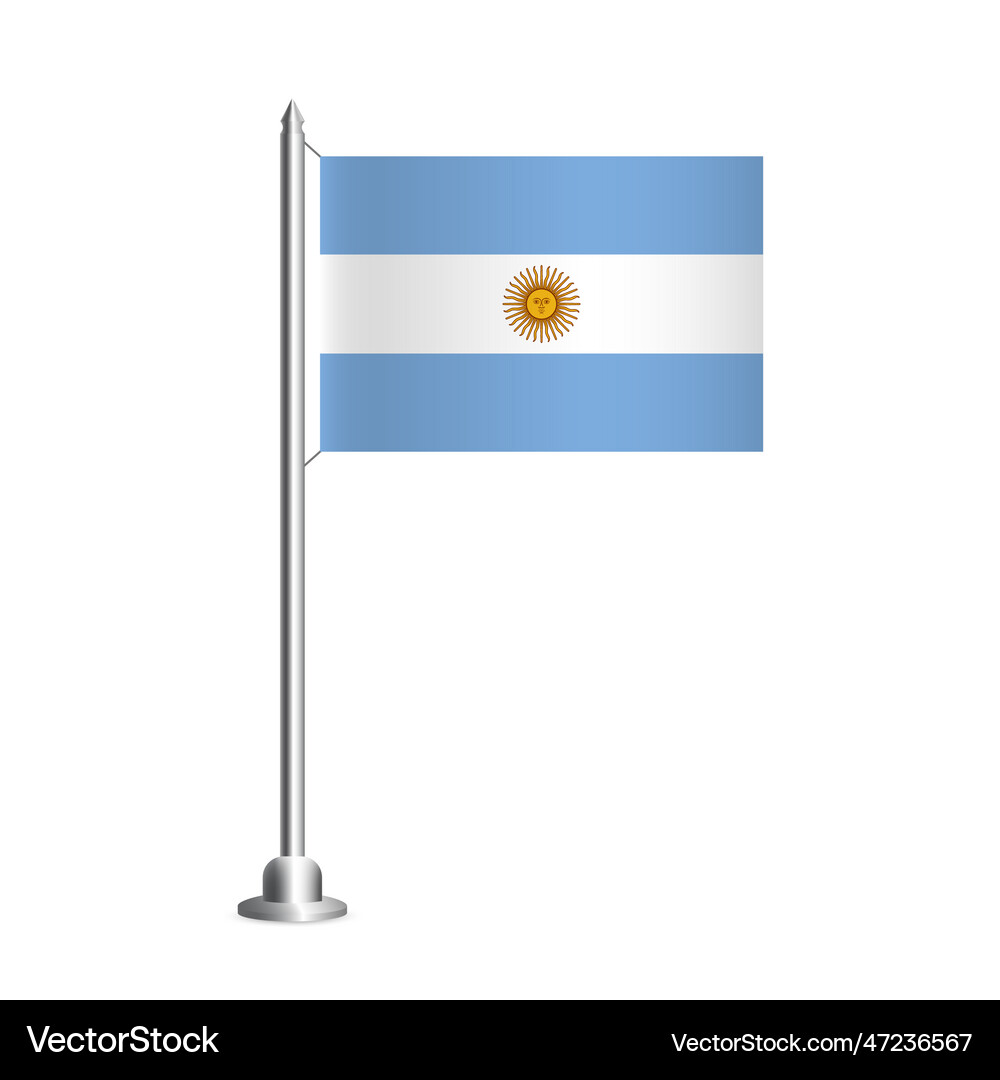 Flag of argentina Royalty Free Vector Image - VectorStock
