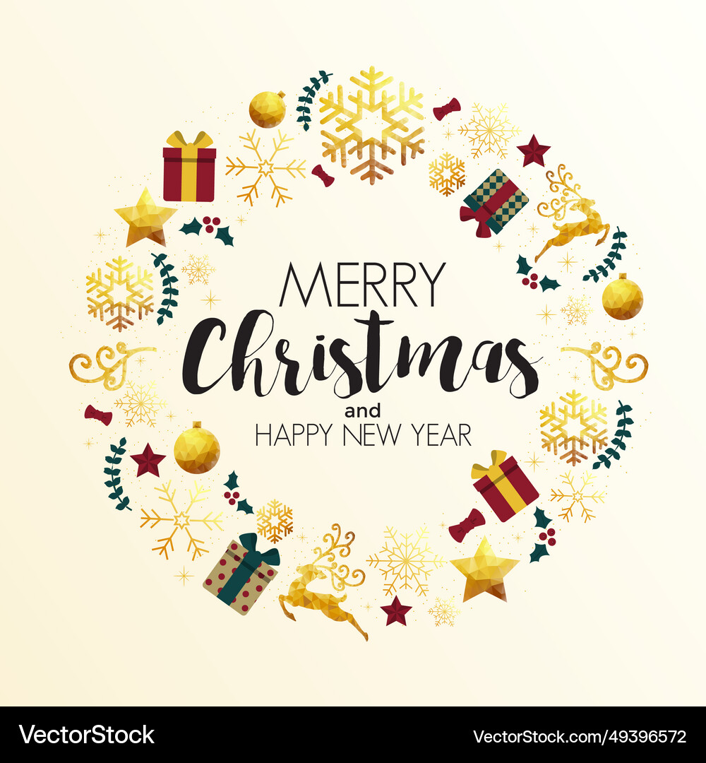 Christmas colorful greeting card Royalty Free Vector Image