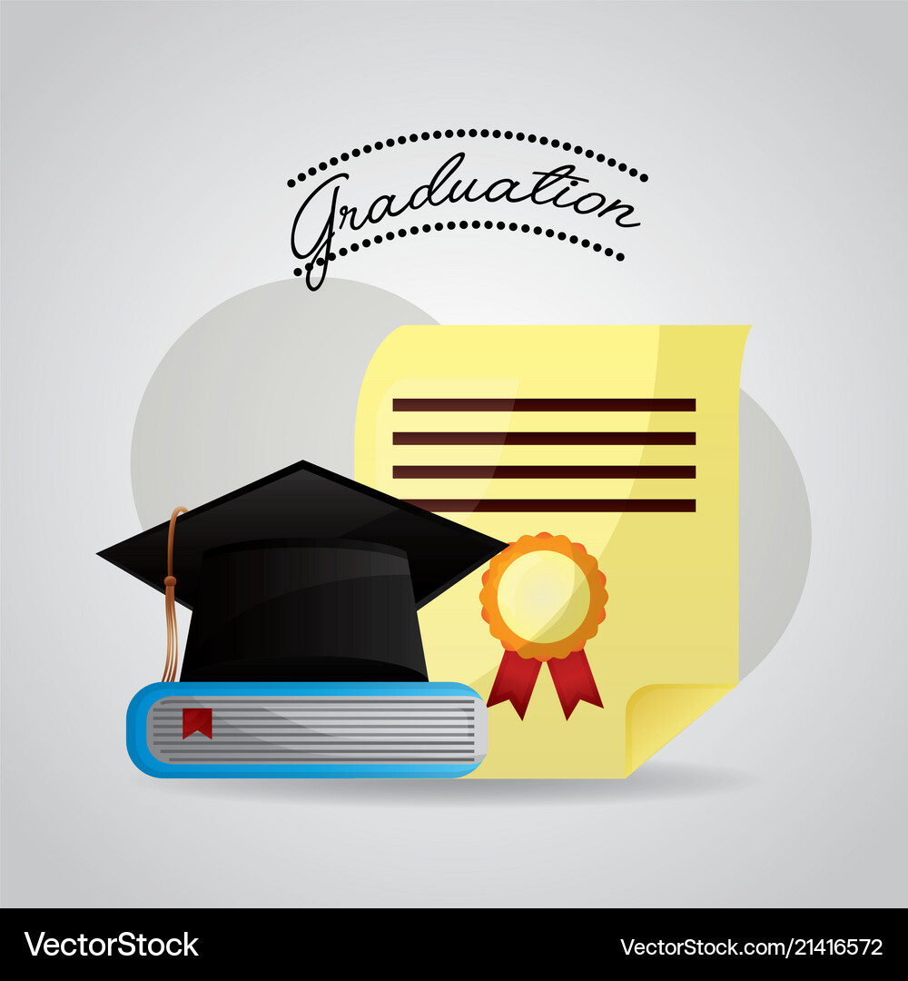 Congratulations graduation card Royalty Free Vector Image