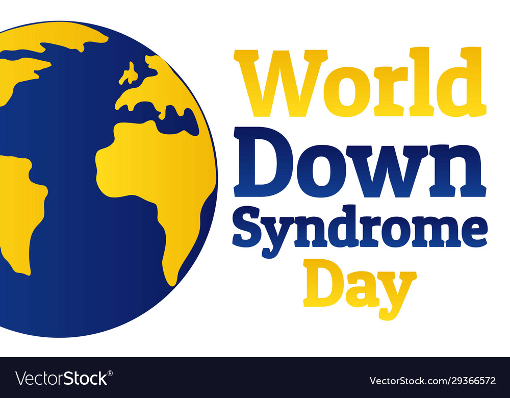 World down syndrome day - wdsd march 21 holiday Vector Image