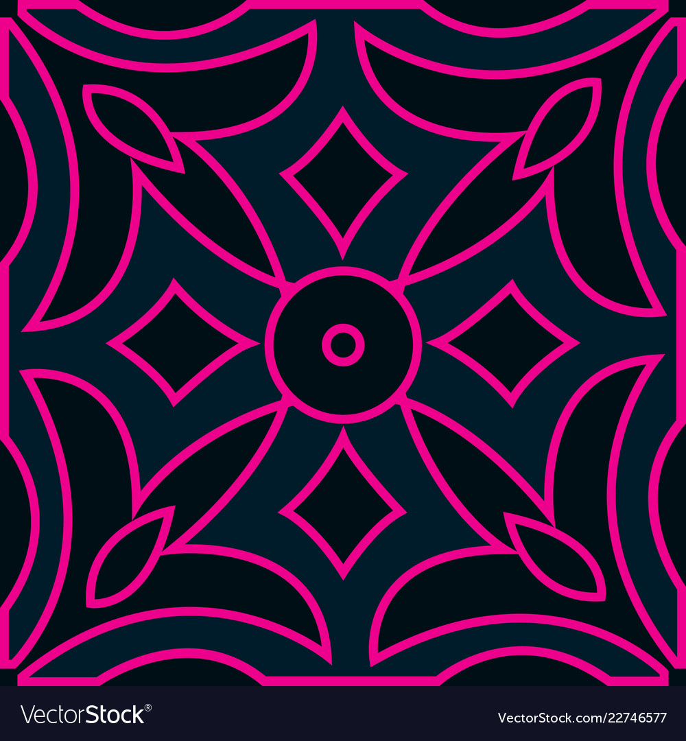 Mural decorative geometric seamless pattern Vector Image