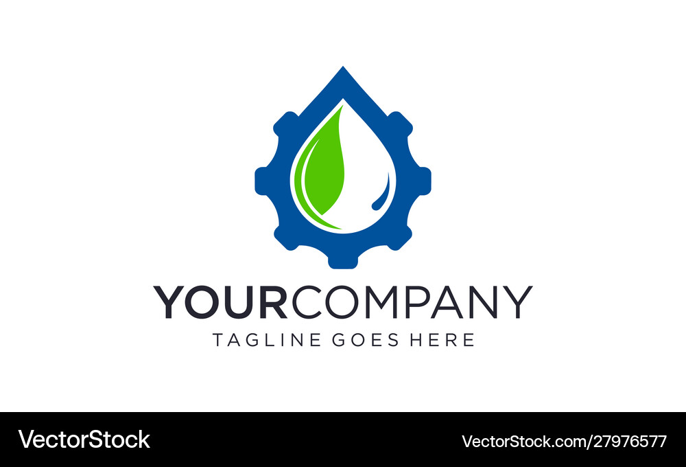 Natural water industry logo designs Royalty Free Vector