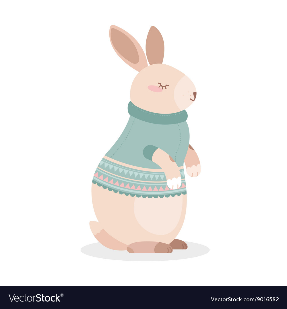 Cute rabbit Royalty Free Vector Image - VectorStock