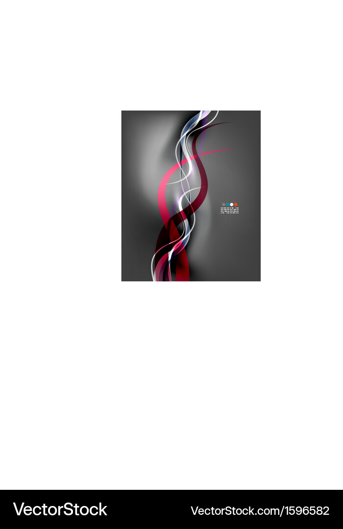 Modern business wave on grey Royalty Free Vector Image
