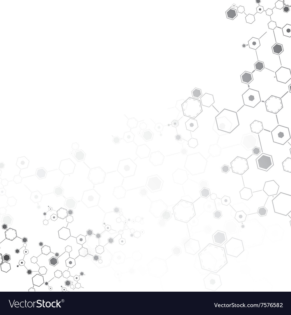 Molecular abstract background Royalty Free Vector Image