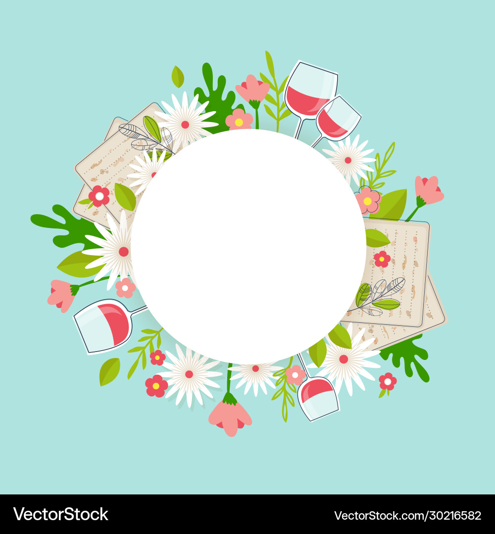 Pesah celebration concept jewish passover Vector Image