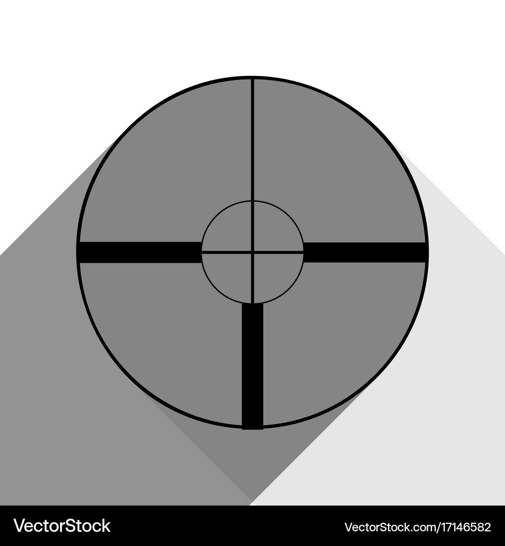 Sight sign black icon Royalty Free Vector Image