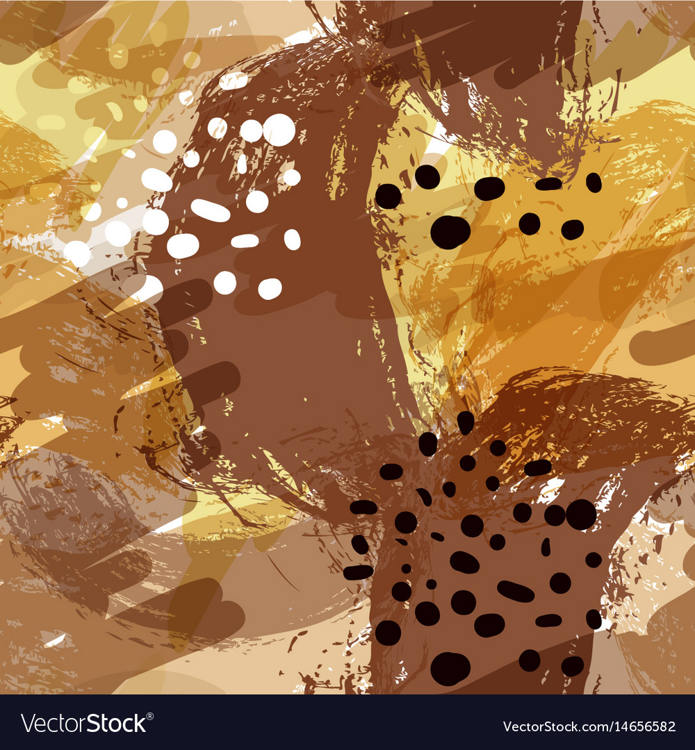 Stylized seamless pattern background hand-drawn Vector Image