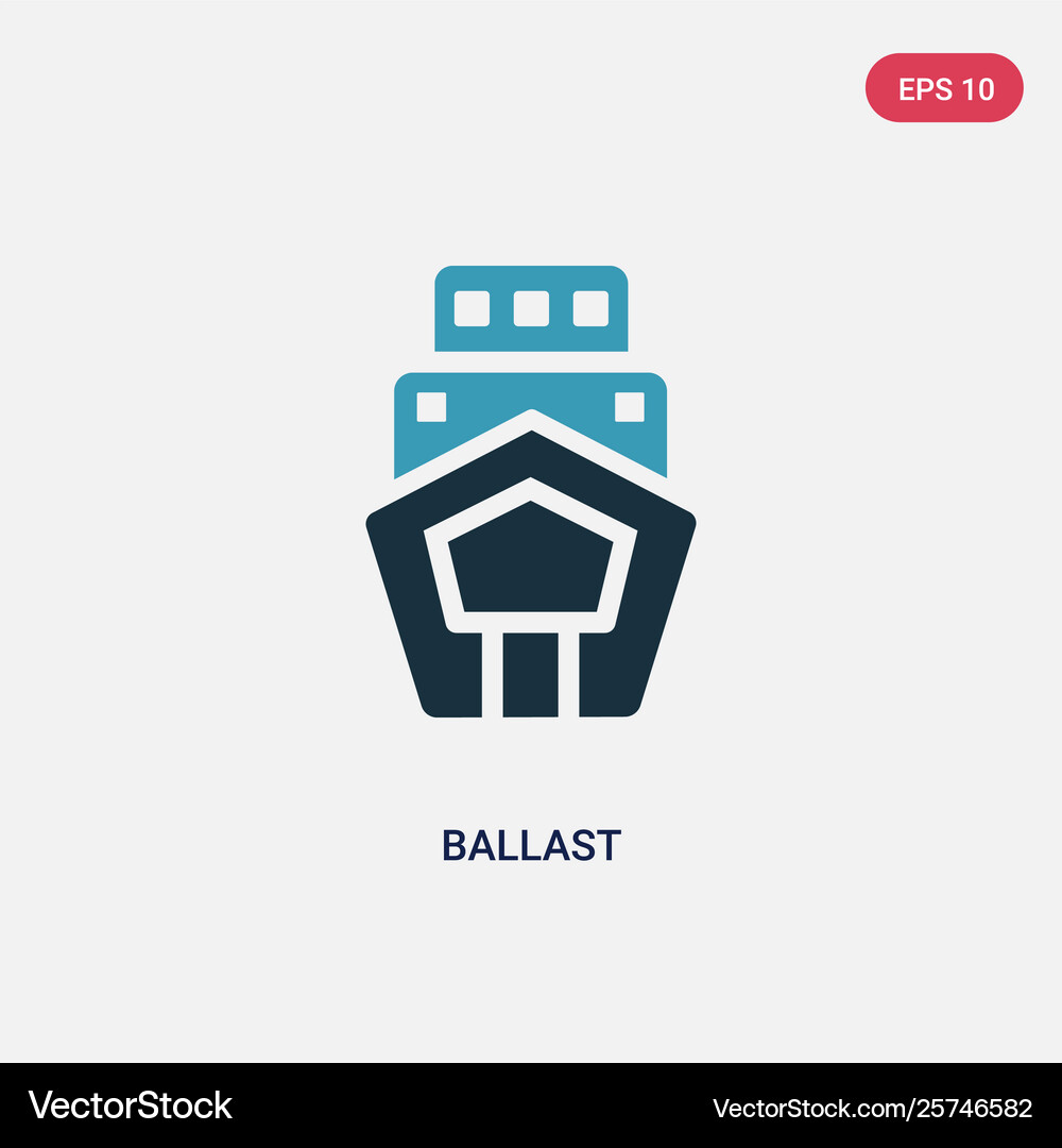 Two color ballast icon from nautical concept Vector Image