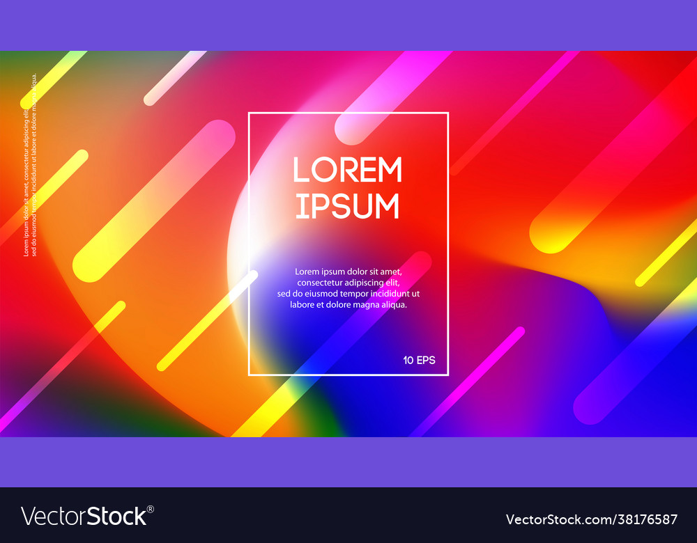 Banner colorful liquid motion background Vector Image