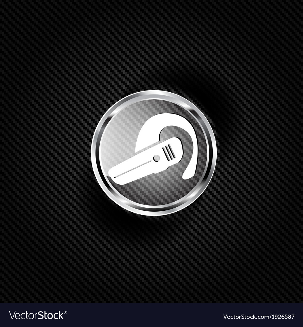 Bluetooth headset icon wireless connection Vector Image