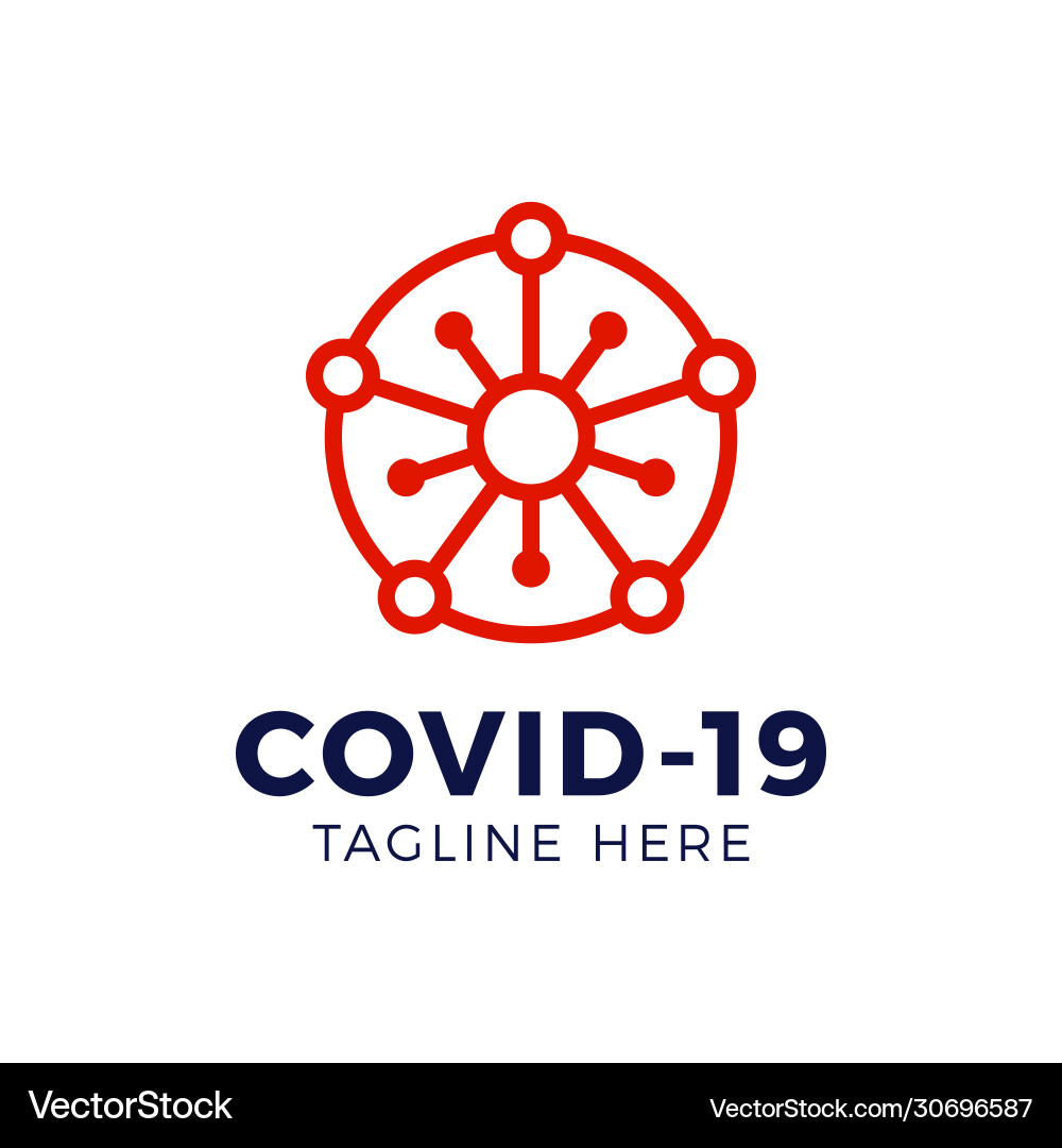 Covid-19 coronavirus concept inscription Vector Image