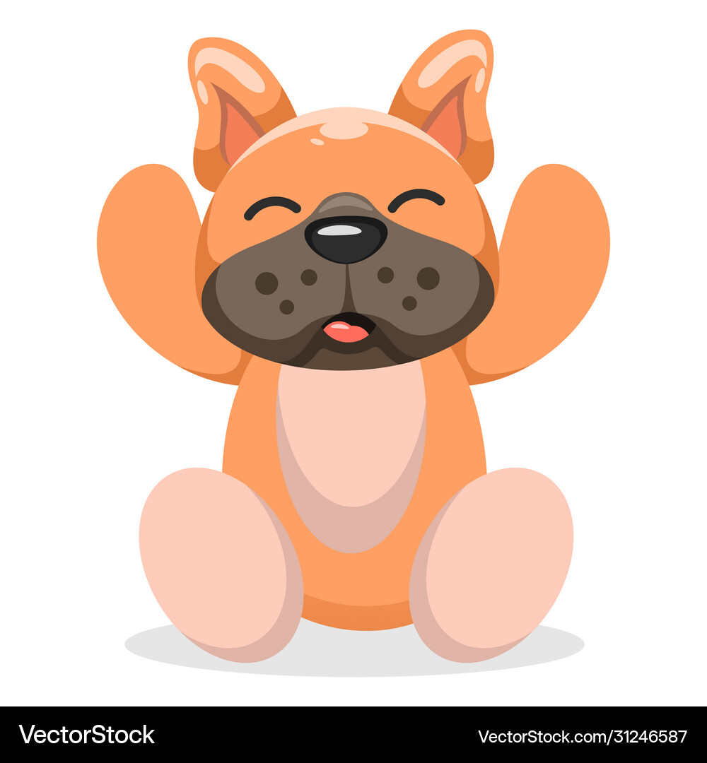 Cute dog mascot cartoon Royalty Free Vector Image