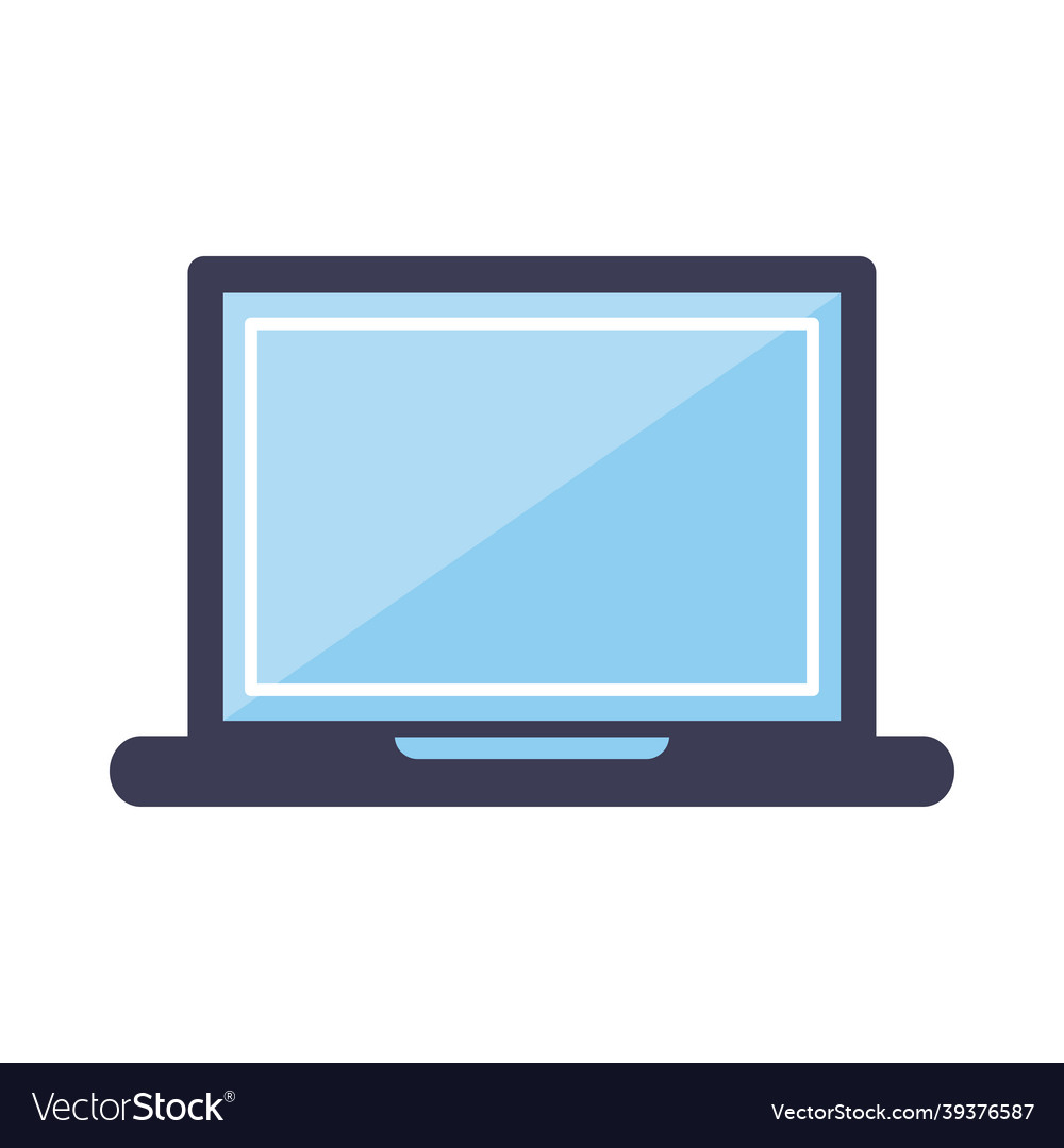 Digital laptop icon Royalty Free Vector Image - VectorStock