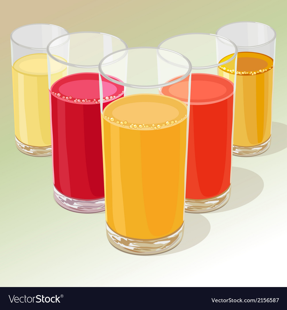 Juices Royalty Free Vector Image - VectorStock