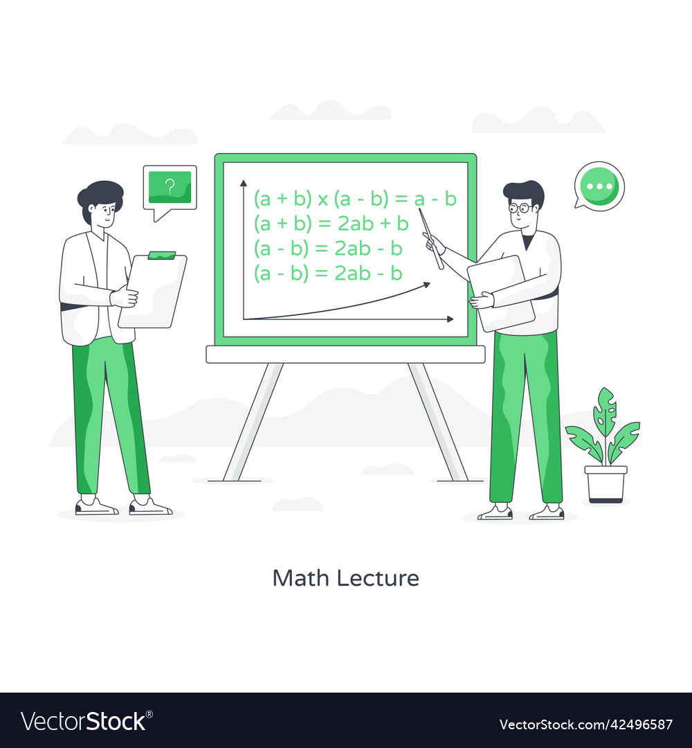 Math lecture Royalty Free Vector Image - VectorStock