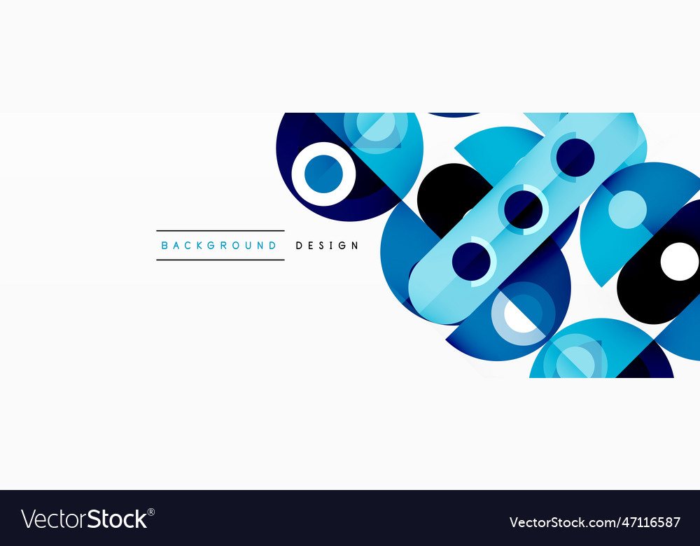 Simple circles and round elements pattern Vector Image