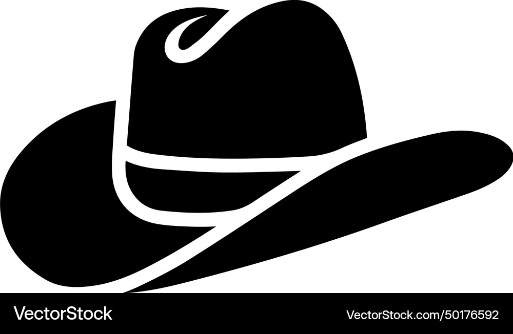 Cowboy hat icon Royalty Free Vector Image - VectorStock