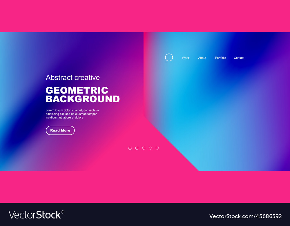 Fluid gradient geometric triangles abstract Vector Image