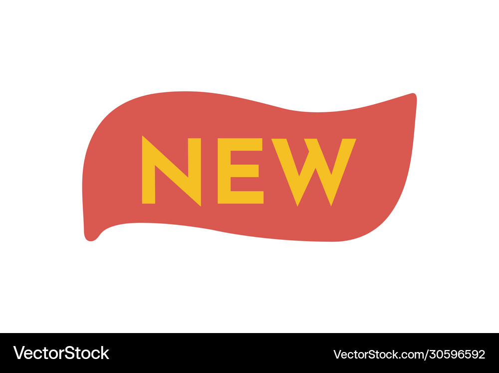 New sale tag and label red Royalty Free Vector Image
