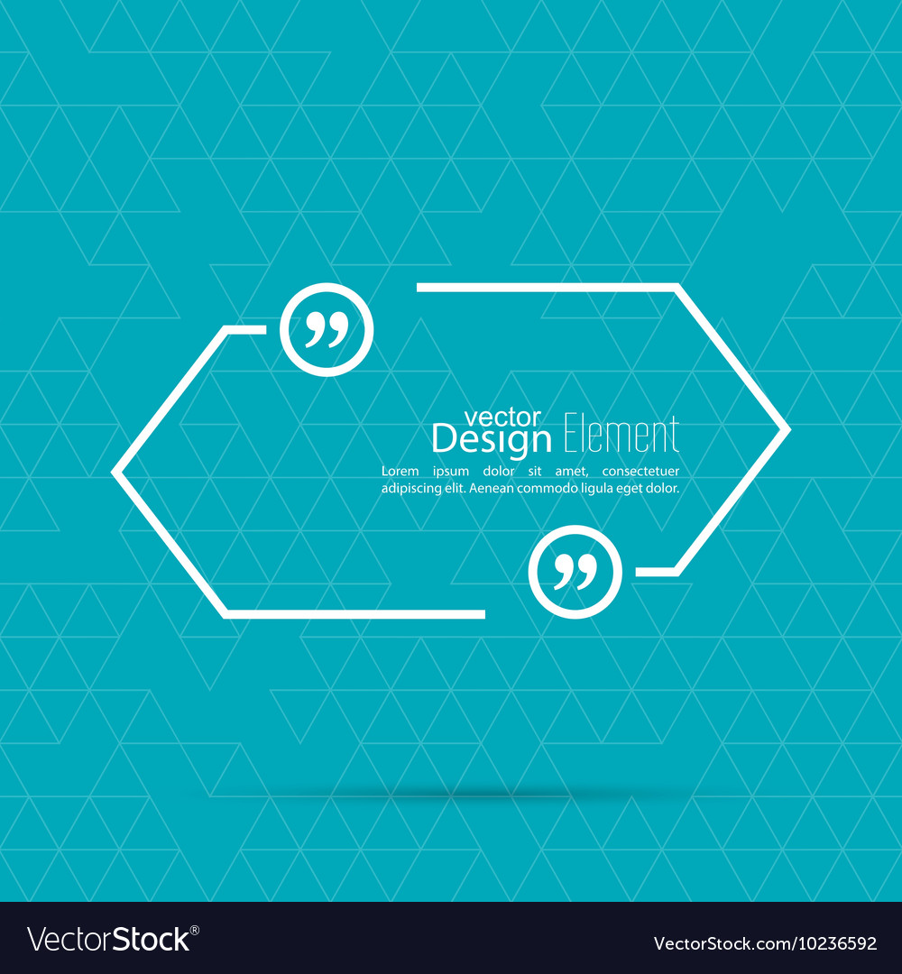 Quotation Mark Speech Bubble Royalty Free Vector Image