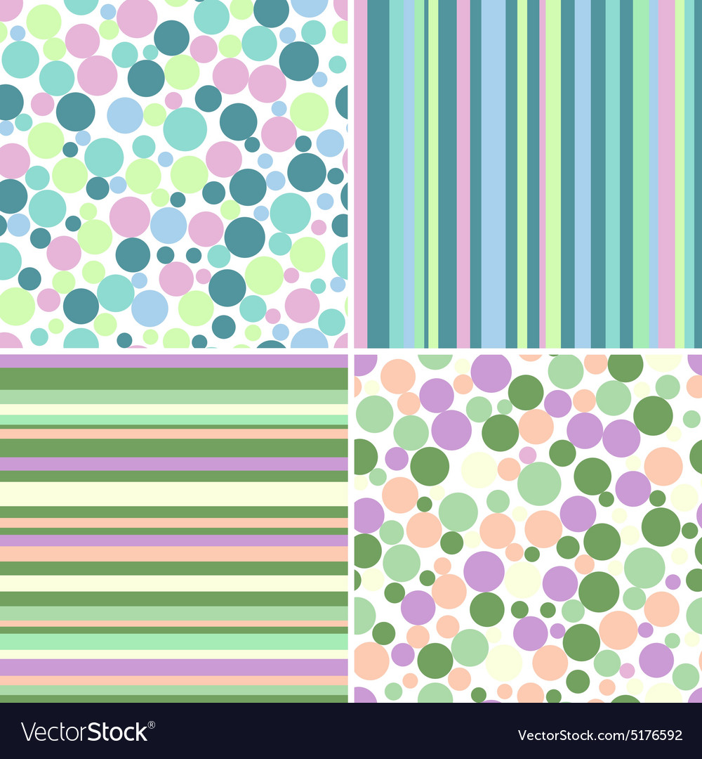 Set of abstract seamless patterns Royalty Free Vector Image