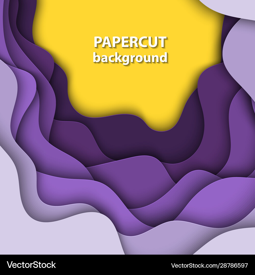 Background with lilac yellow gradient color paper Vector Image