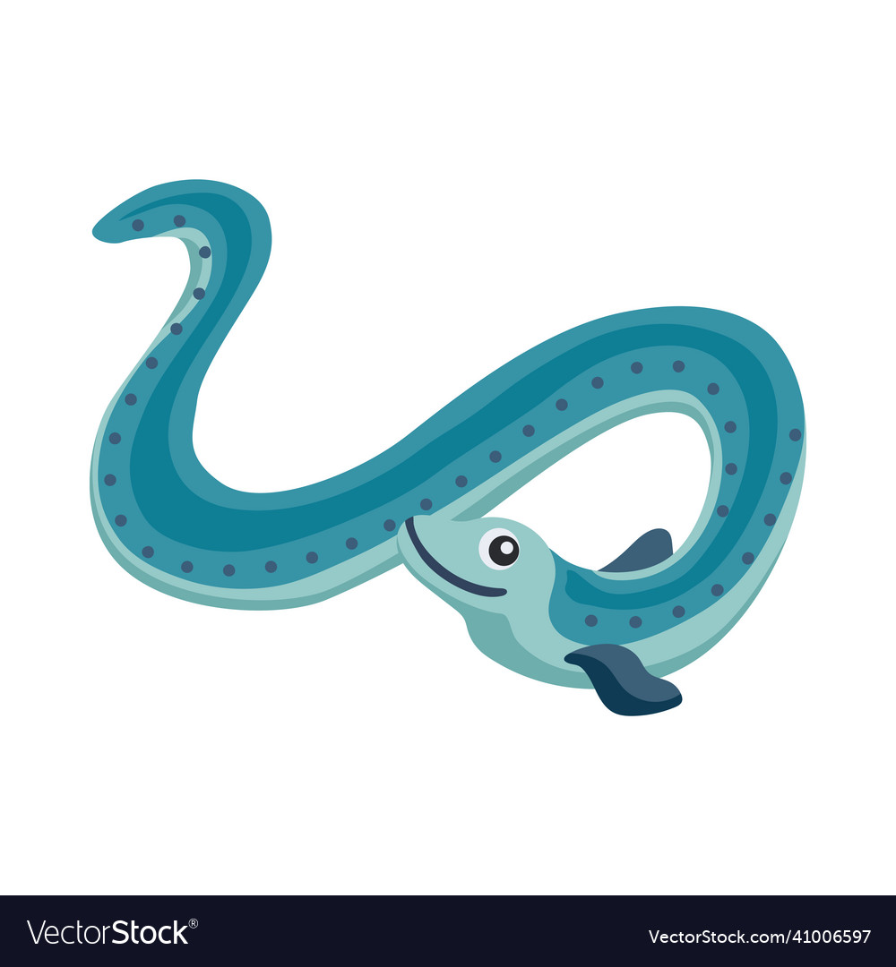 Cartoon eel Royalty Free Vector Image - VectorStock