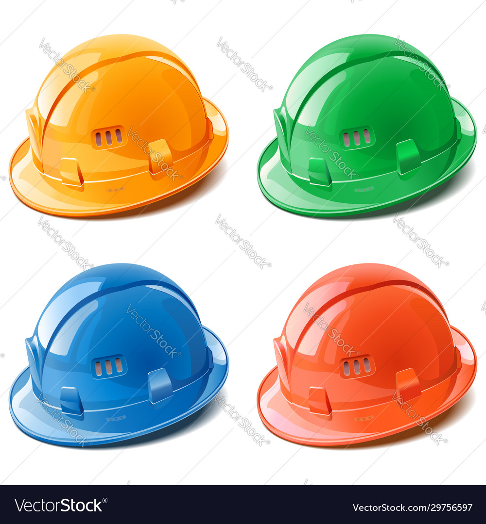Construction helmet kit Royalty Free Vector Image