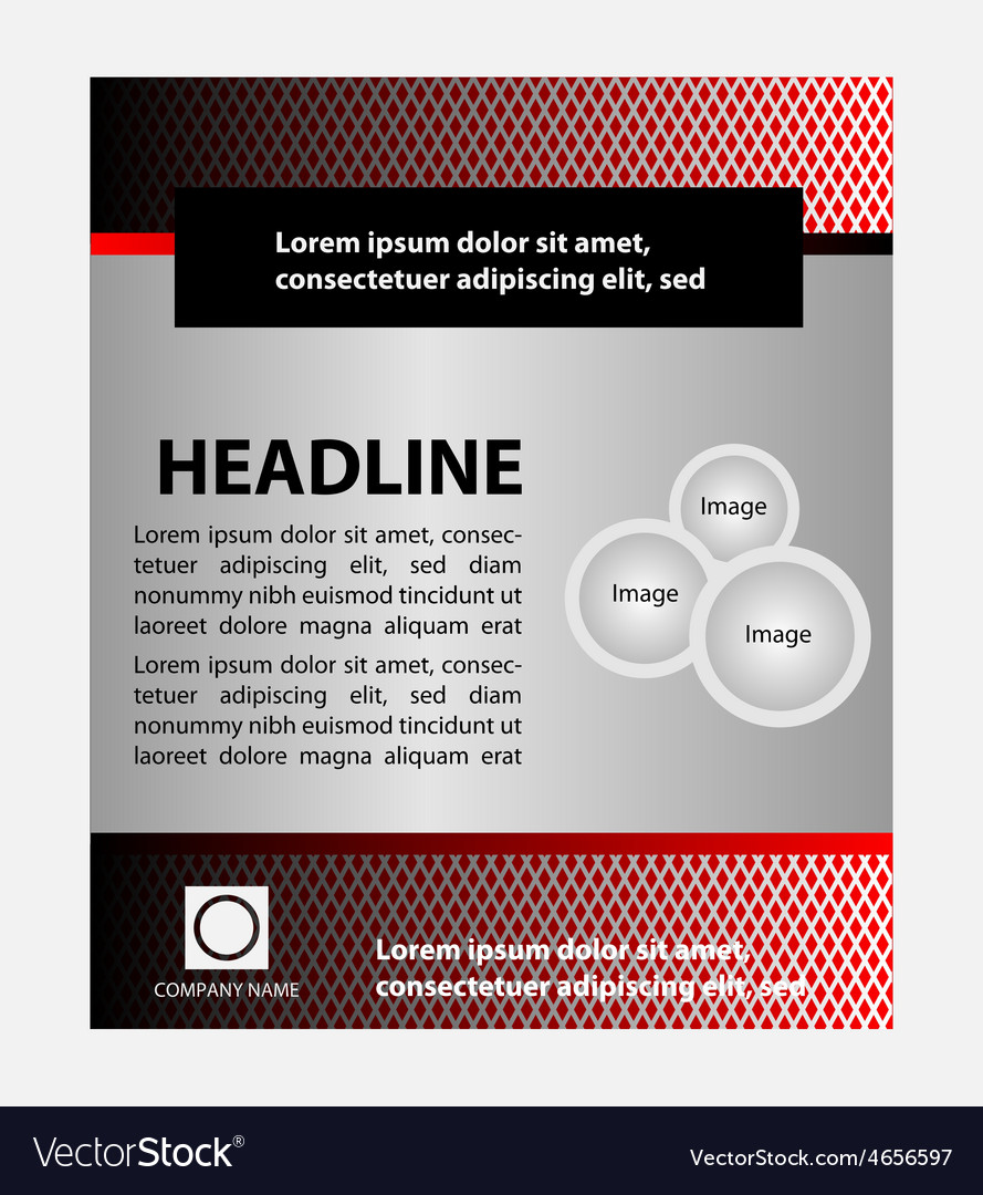 Flyer leaflet booklet layout editable design Vector Image