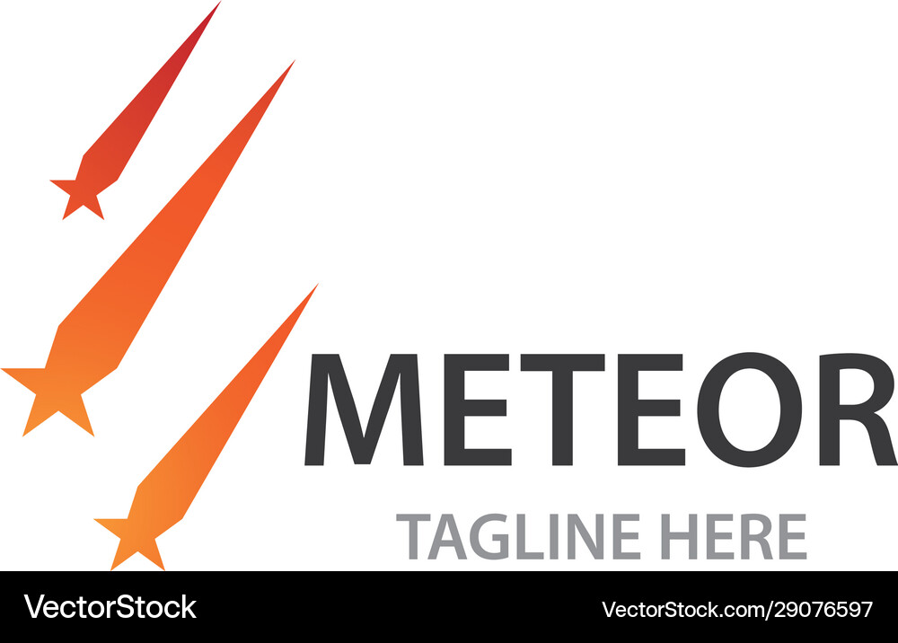 Meteorite logo Royalty Free Vector Image - VectorStock