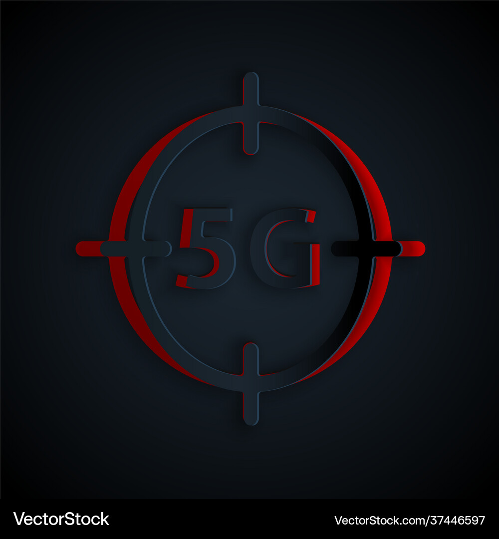 Paper cut 5g new wireless internet wifi connection