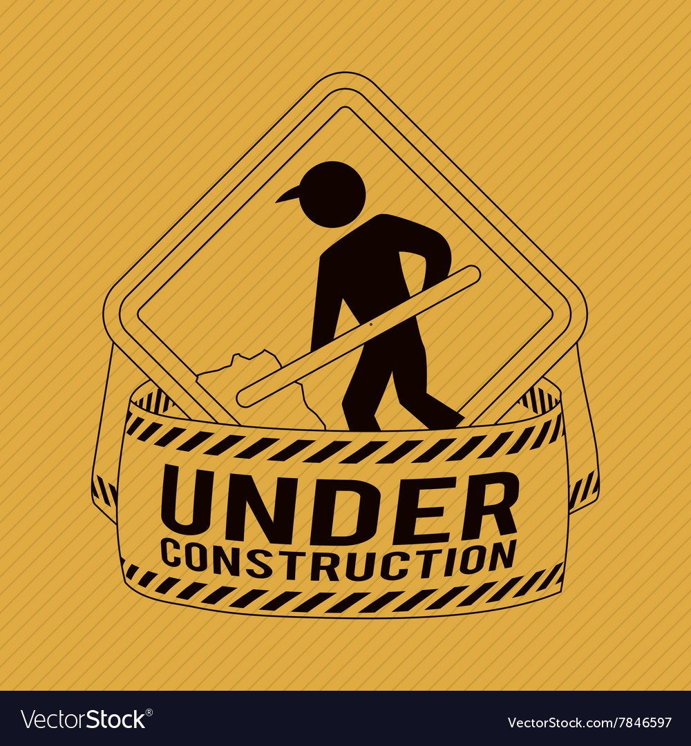 Under construction design Royalty Free Vector Image