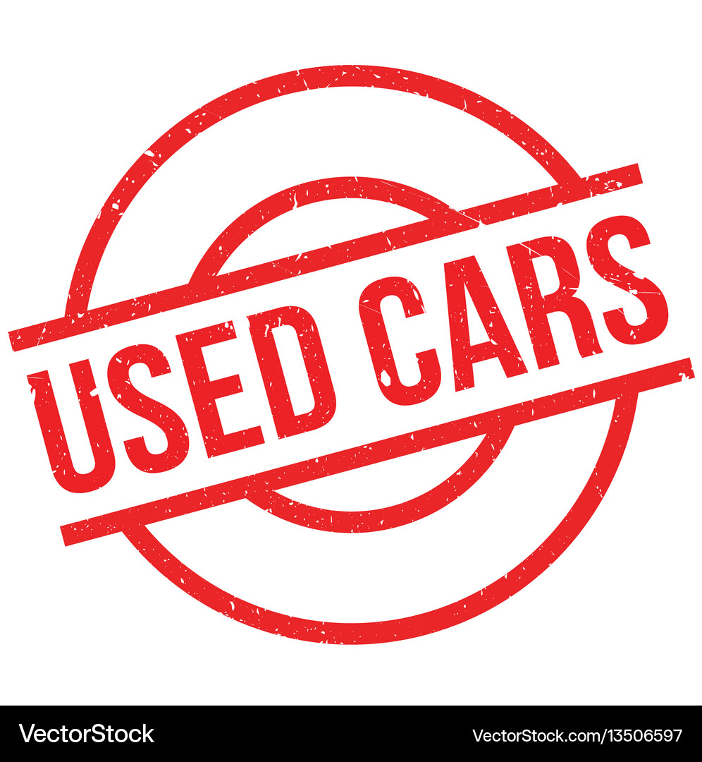 Used cars rubber stamp Royalty Free Vector Image