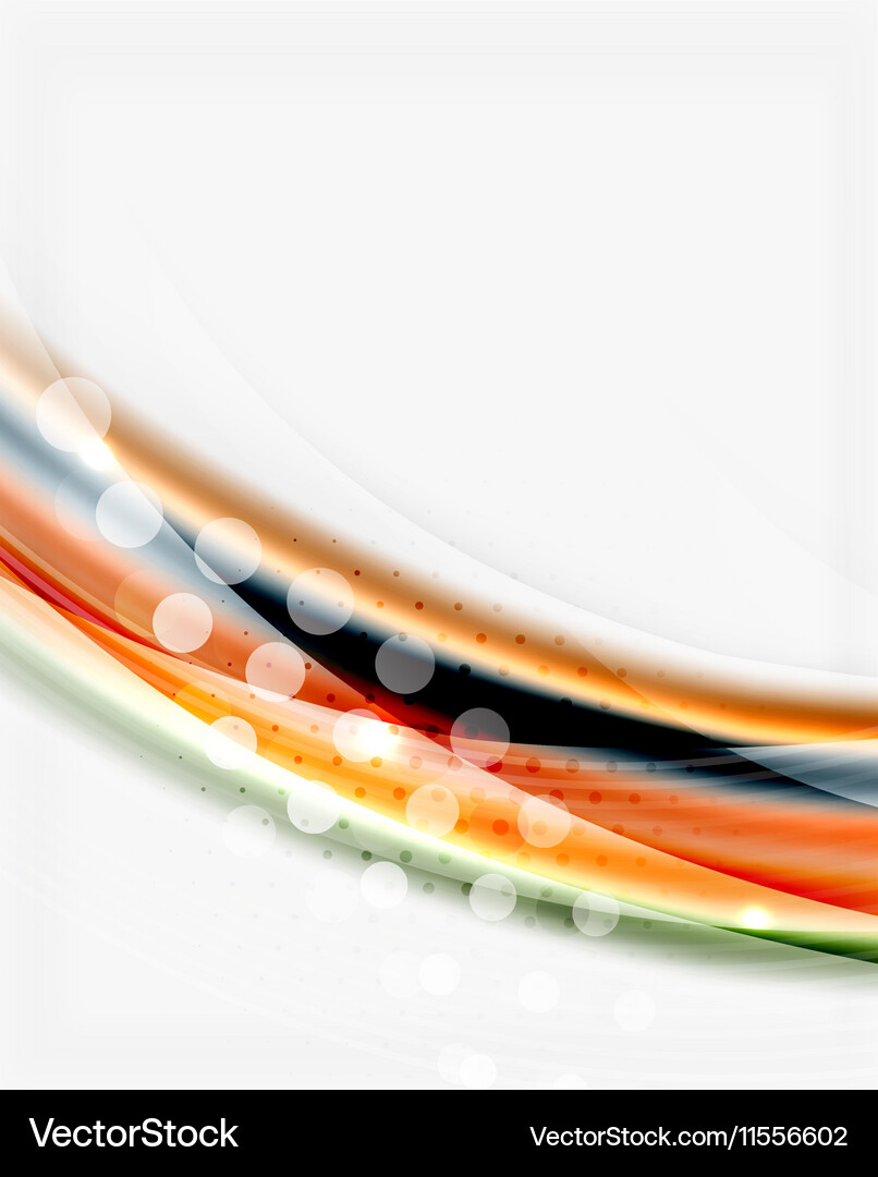 Colorful modern wave line business abstract Vector Image