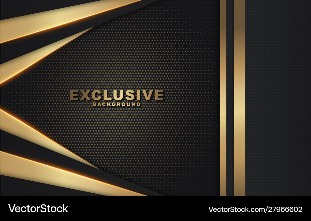 Dark abstract background with luxurious gold color