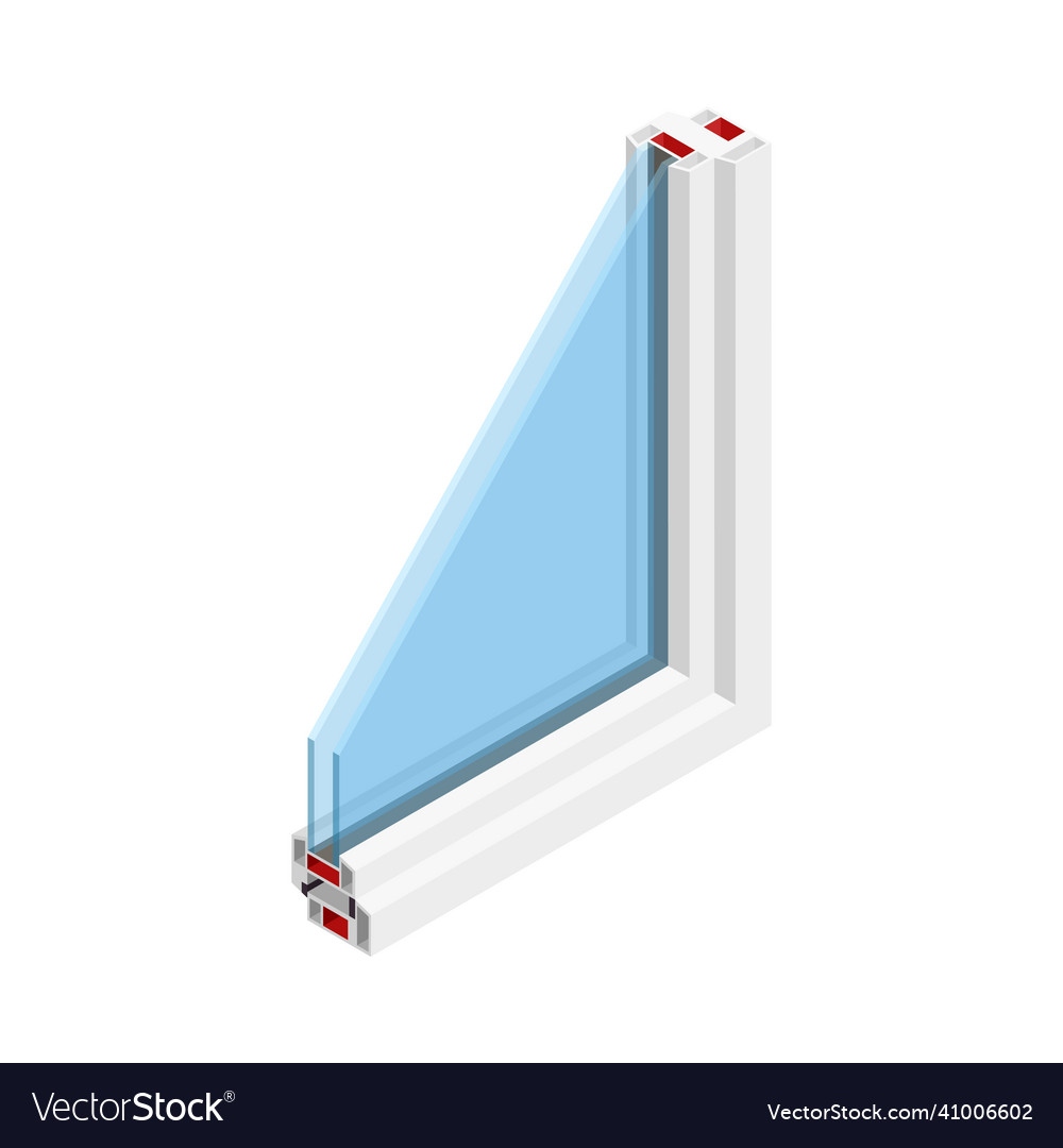 Pvc window pane Royalty Free Vector Image - VectorStock