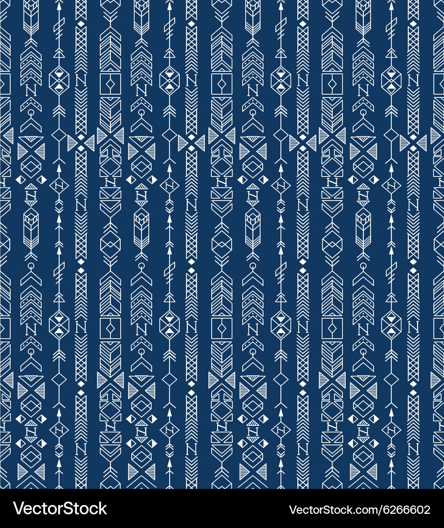 Seamless ethnic pattern Royalty Free Vector Image