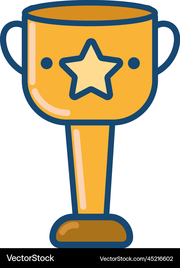 Sports trophy award Royalty Free Vector Image - VectorStock