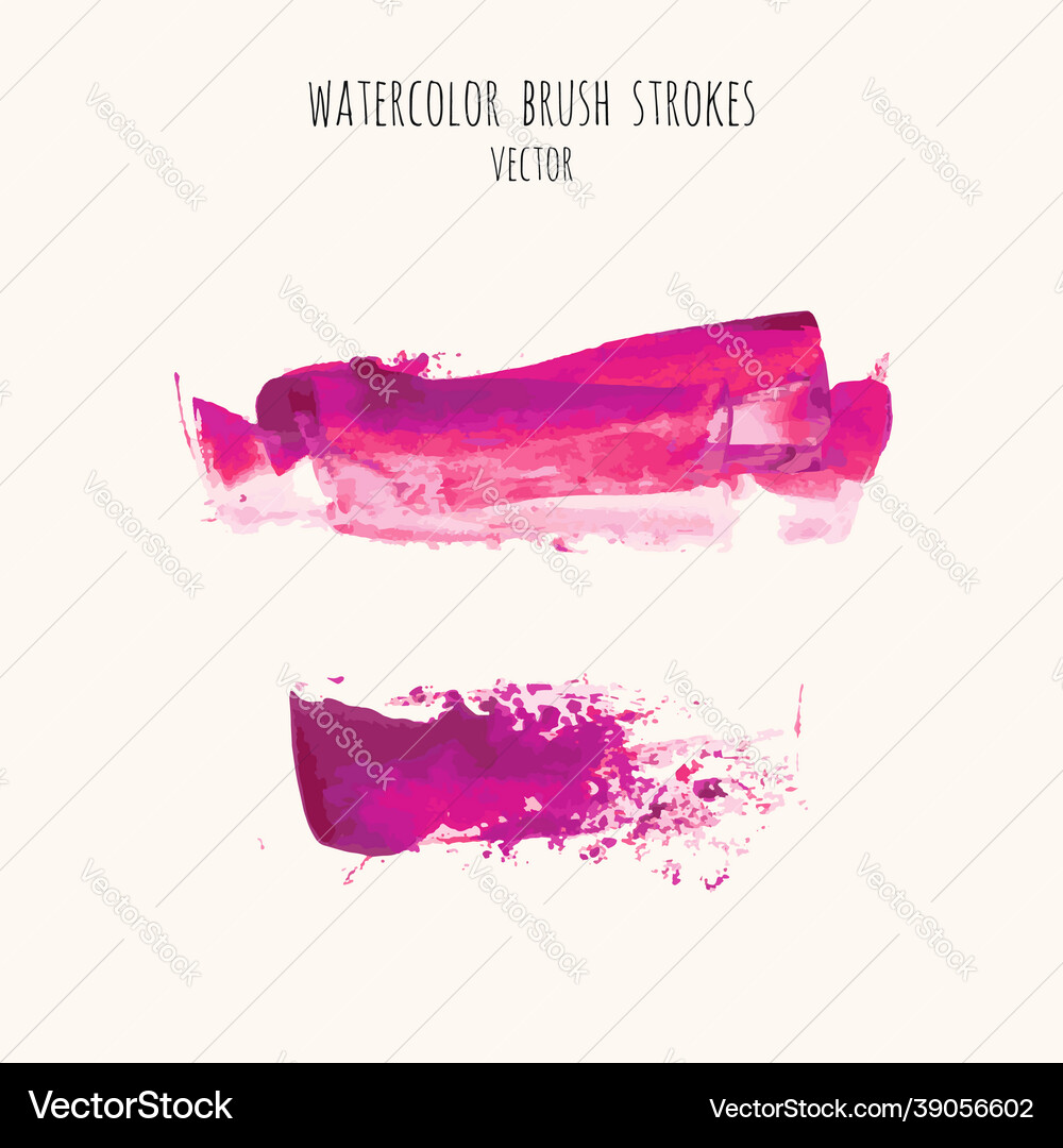 Stroke splash texture stain water watercolor Vector Image
