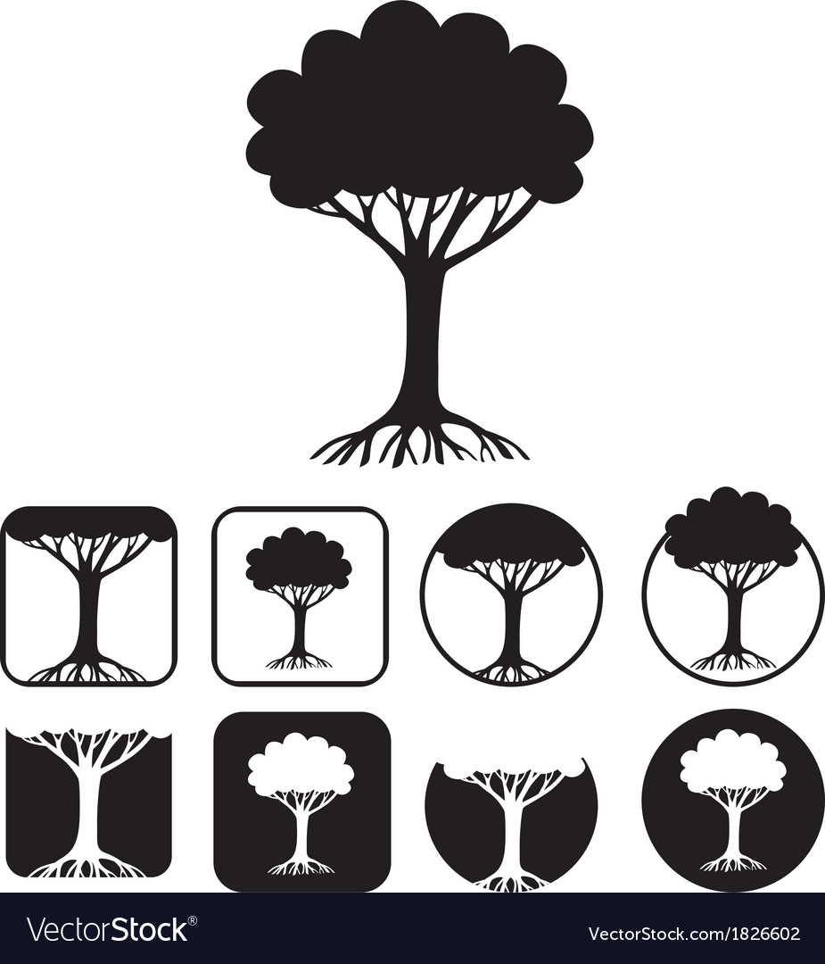 Tree emblem Royalty Free Vector Image - VectorStock