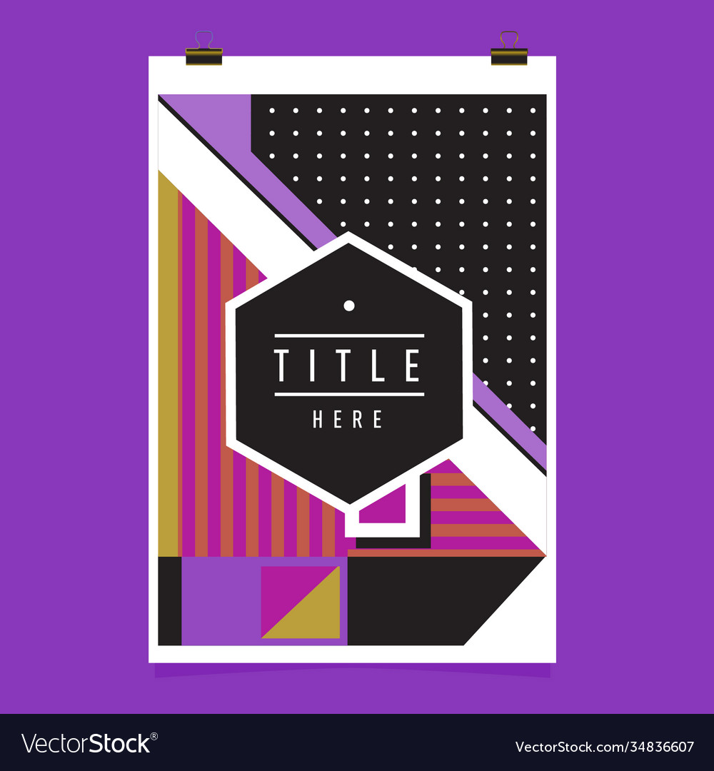 Abstract Colorful Geometric Pattern Background Vector Image