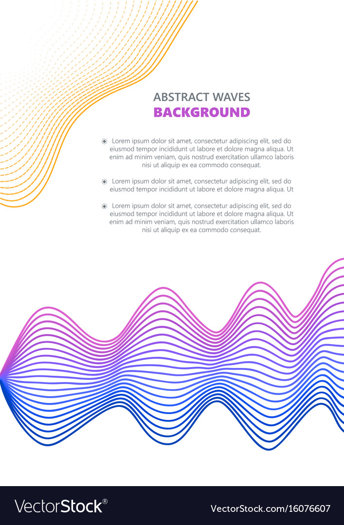 Abstract waves transparent wave Royalty Free Vector Image