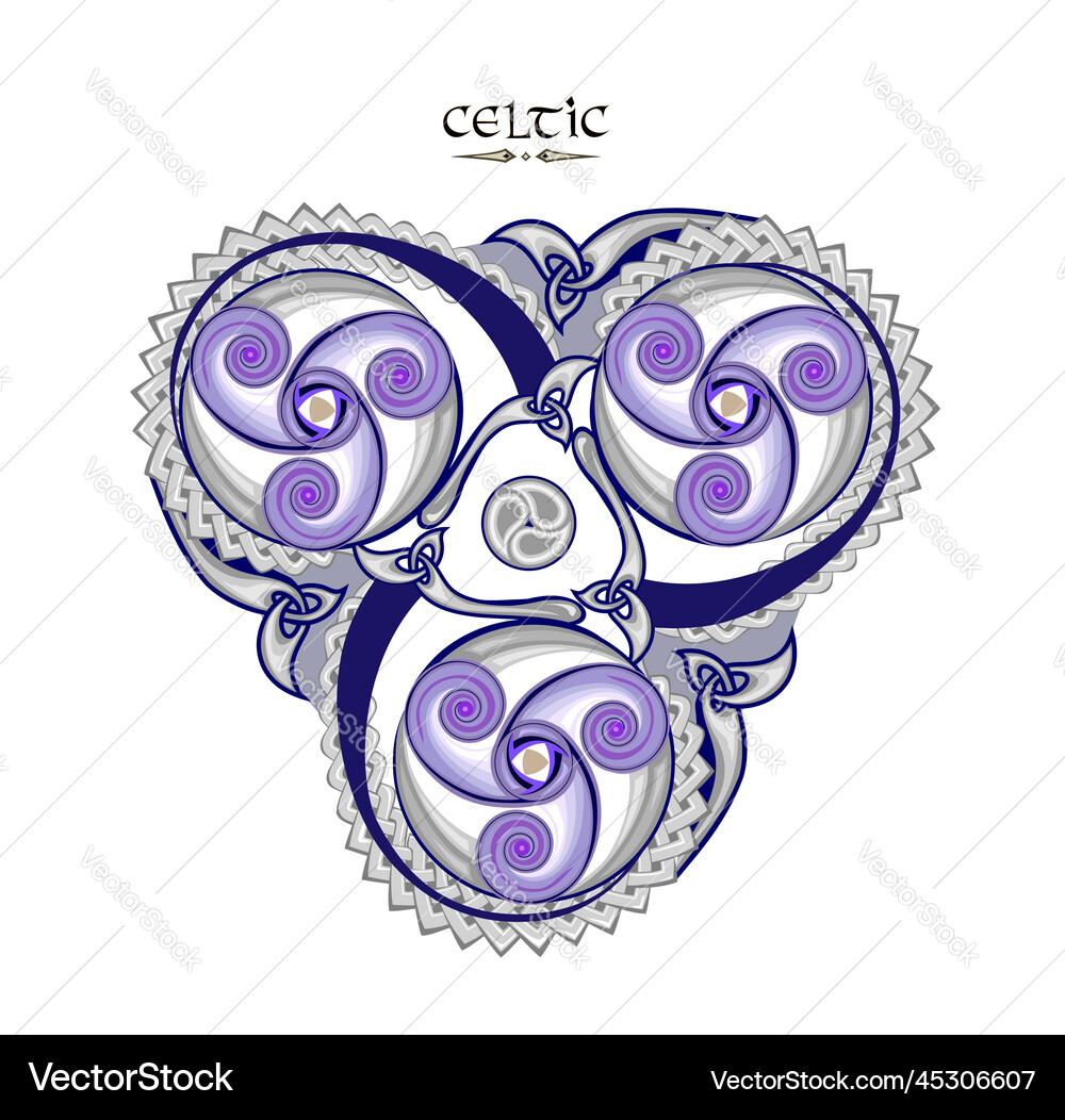 Ancient irish symbol ethnic magic sign celtic Vector Image