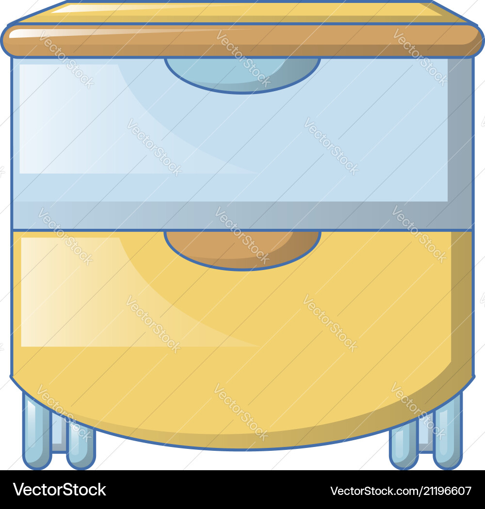 Big drawers icon cartoon style Royalty Free Vector Image
